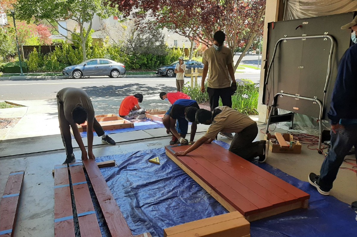 Shreyas Kukanur builds outdoor tables for Shore Acres Elementary School ...